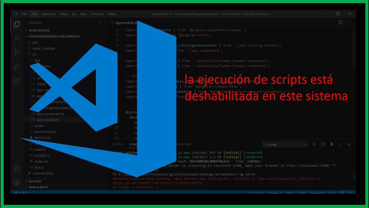 Error: ejecución de scripts deshabilitada en el sistema - Te Va Gustar ...