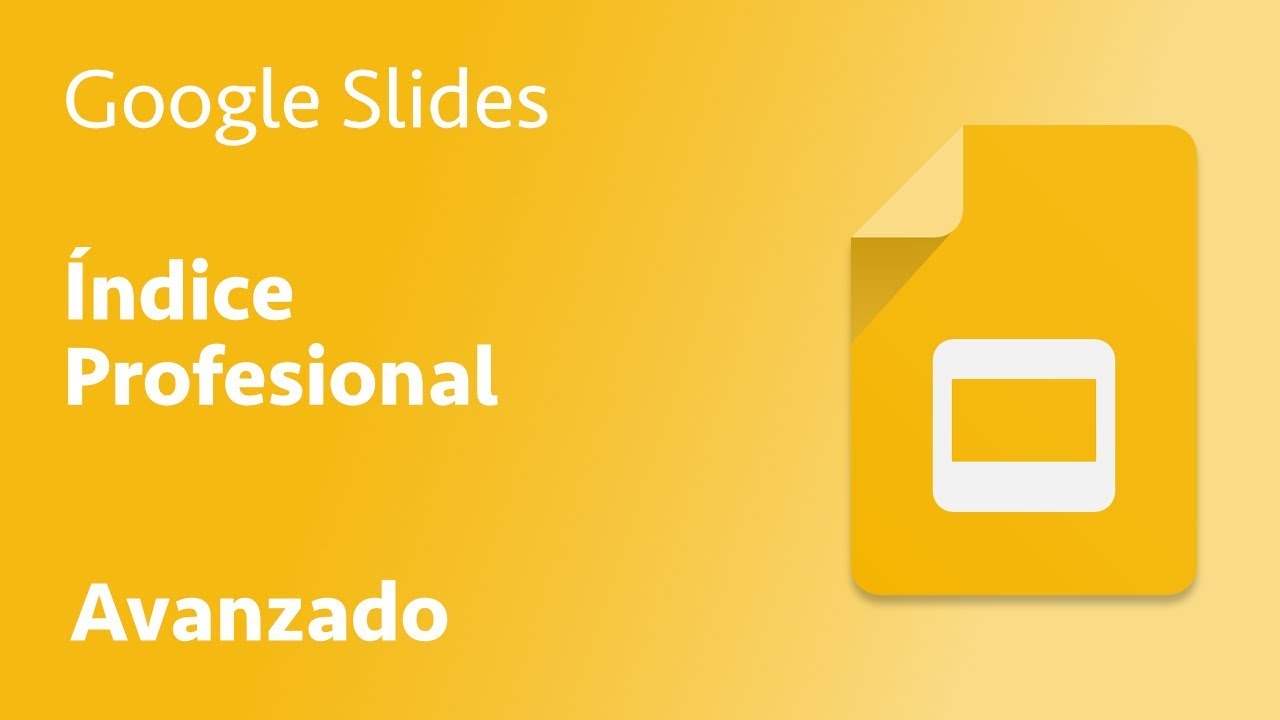 Guía fácil para crear un índice en Presentaciones de Google: organiza ...
